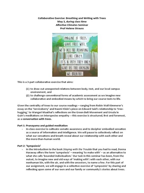 Embodied Pedagogy Exercise Pdf Cognition