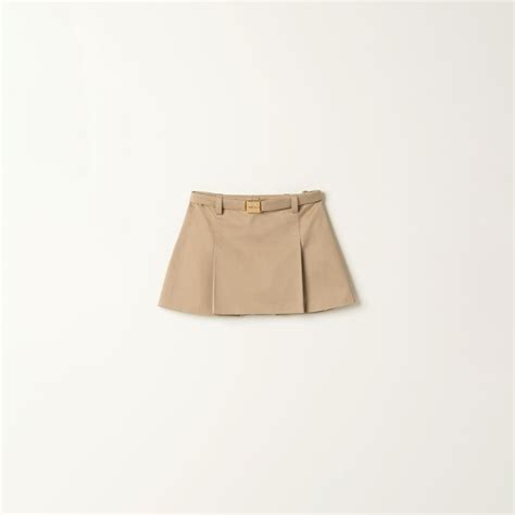 Cord Chino Miniskirt Miu Miu Kleidung Entwerfen Tuch Frauen Outfits