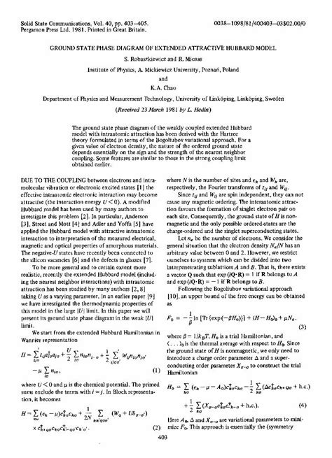 PDF Ground State Phase Diagram Of Extended Attractive Hubbard Model DOKUMEN TIPS
