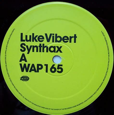 Synthax Original Limited Edition Uk 12 Vinyl Issue All Products