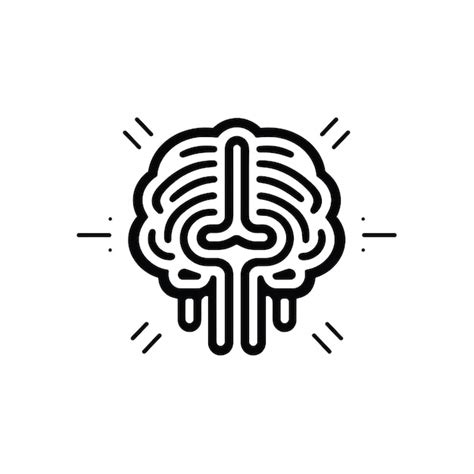 Premium Ai Image Brain Vector Illustration