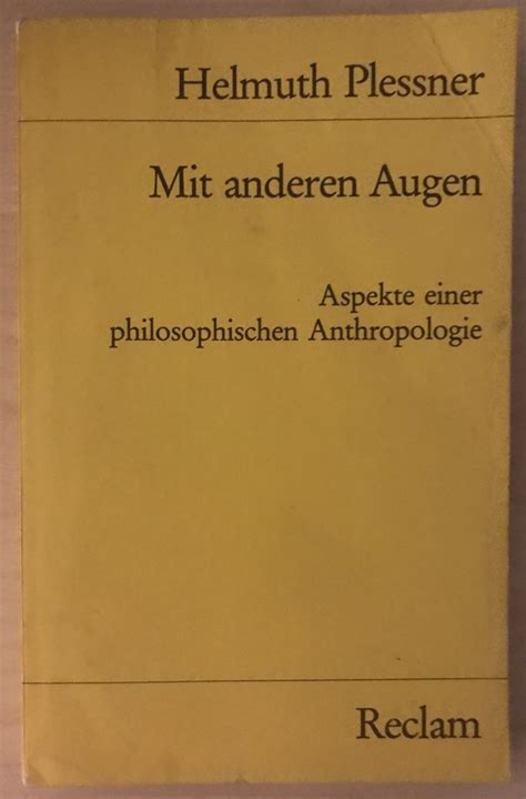 Plessnerh Mit Anderen Augen