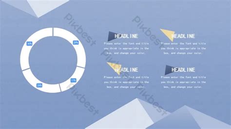 blue simple flat business model introduction powerpoint pptx template