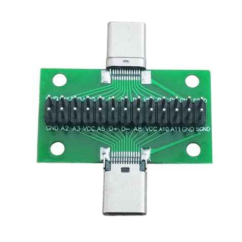 Male To Female Type C Test PCB Board Universal Board With USB 3 1 Port 20 6X36 2MM Test Board
