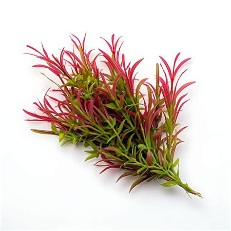 Premium Photo Rotala Macranda Red Stems With Long Thin Green Leaves