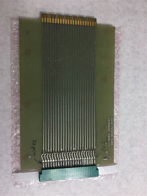 Vintage Data Printer Corp Circuit 2609 Rev1 Extender Board 22 Pin