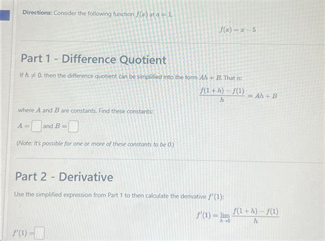 Solved Directions Consider The Following Function F X At Chegg