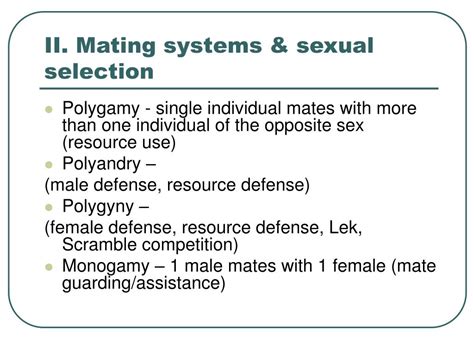 PPT Sexual Selection Mating Systems PowerPoint Presentation ID 6701691