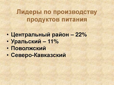 Пищевая и легкая промышленность России - презентация онлайн