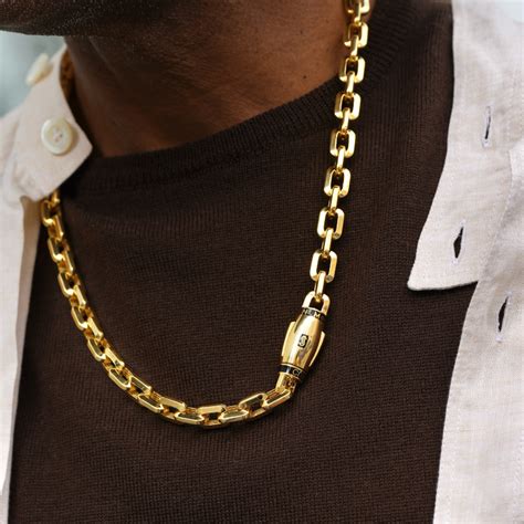 Monaco Chain Cavo Plain For Men Oro Monaco