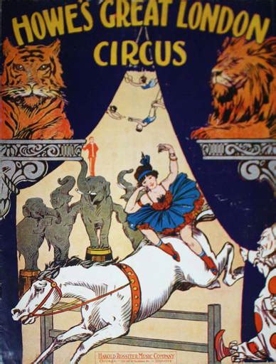 Howes Great London Circus Program Includes Sheet