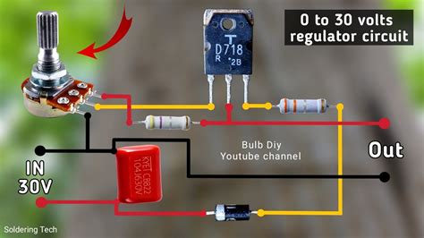 How To Make Voltage Regulator Circuit Diy Variable Voltage Supply
