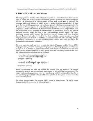 SYLLABLE BASED SPEECH RECOGNITION SYSTEM FOR MYANMAR PDF