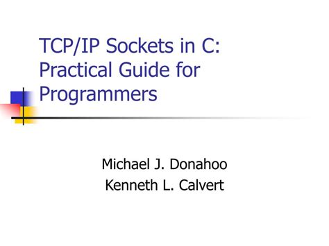ppt tcp ip sockets in c practical guide for programmers powerpoint