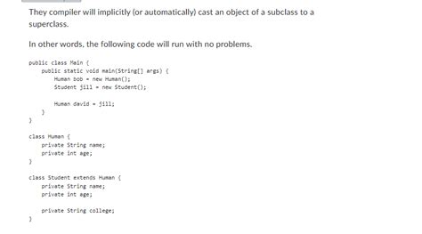 solved they compiler will implicitly or automatically cast