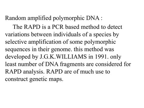 Rapd And Rflp Pptx