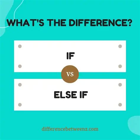 Difference Between If And Else If Difference Betweenz