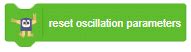 Reset Oscillation Parameters PictoBlox Block Humanoid Quarky