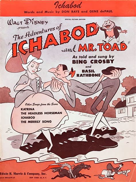 Walt Disneys Ichabod And Mr Toad Sheet Music Ichabod 1949 Bing