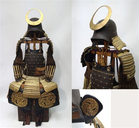 Yahoo オークション 藤巴紋具足 兜鎧甲冑武士戦陣弓刀鞍鐙鍔目貫縁頭