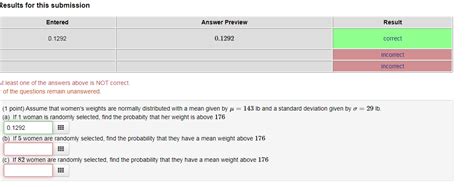 Solved Assume That Womens Weights Are Normally Distributed