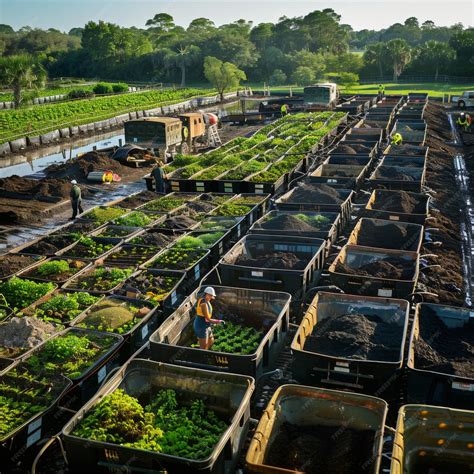 Premium Photo Aerial View Of Largescale Composting Facility