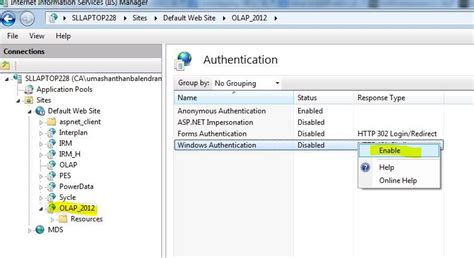 uma s blog configure access to analysis services on internet