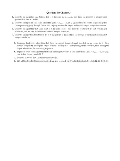 Chapter3 Test Bank Download Free Pdf Algorithms Algorithms And Data Structures