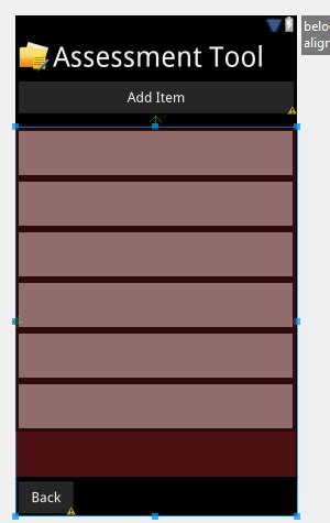 Java Android Have A Table And Buttons On The Same Layout Xml Stack Overflow