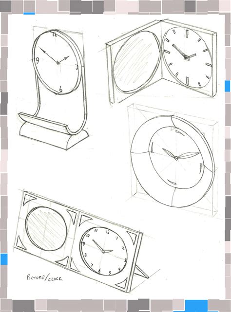 Clock Design Sketches By Andrew Lawrence At Coroflot Com