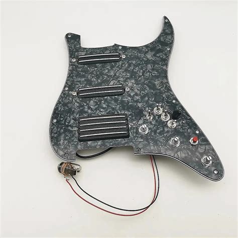Black Pearl Ssh Dual Rail Pickups Strat Style Guitar Reverb