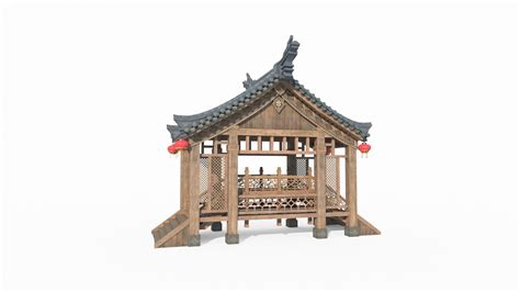 3d Ancient Asian Architectural Landscape Bridges Turbosquid 2116049