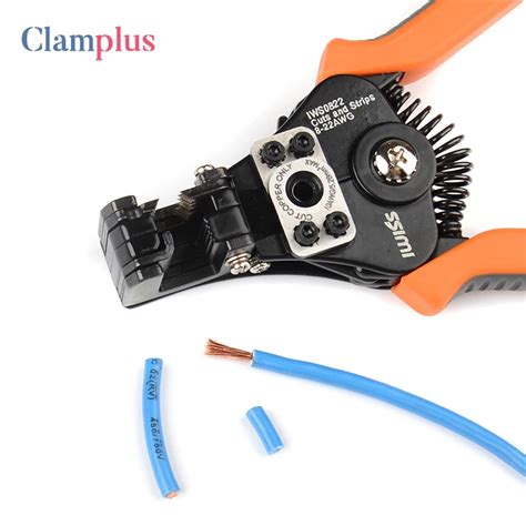 iws 0822 iwiss plier 자동 스트리핑 플라이어 와이어 스트리퍼 다기능 전기 와이어 케이블 커터 0 3 8mm ²