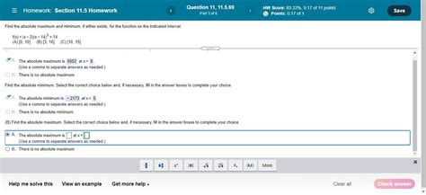 Solved Homework Section 11 5 Homework Question 11