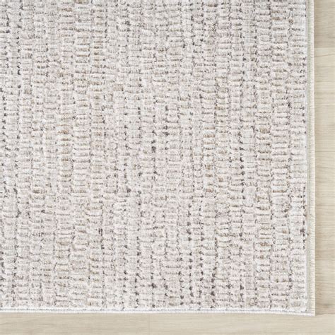 Soft Polyester Pile Rug Genuine Short Fringes Shed Resistant High
