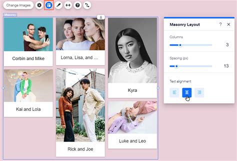 Wix Editor Changing Your Gallery S Layout Help Center Wix