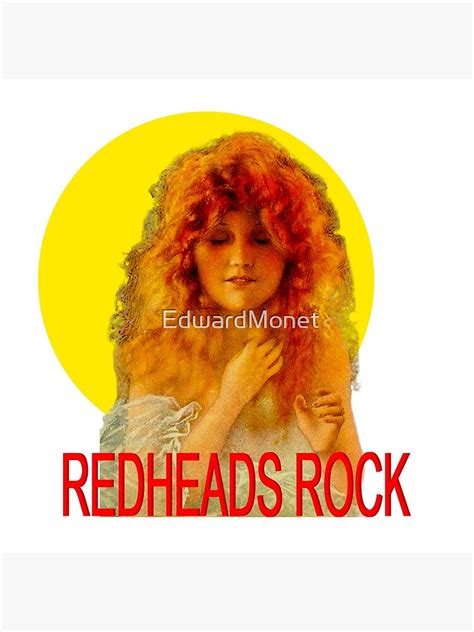 Redheads Rock With Vintage Illustration Poster For Sale By Edwardmonet Redbubble