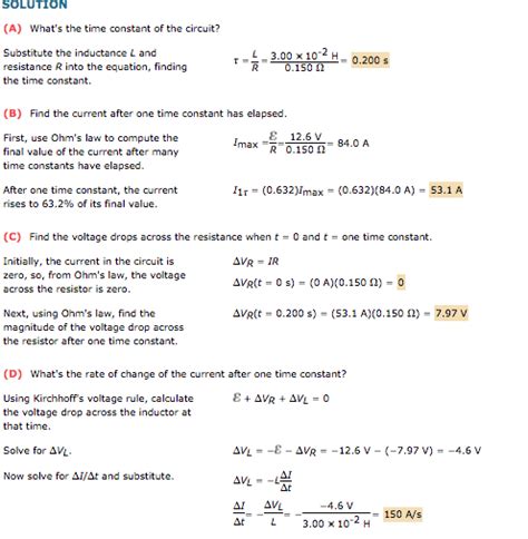 Solved GOAL Calculate A Time Constant And Relate It To Chegg Com