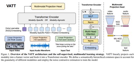 논문 리뷰 Vatt Transformers For Multimodal Self Supervised Learning From