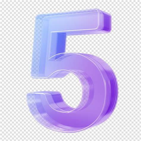 Premium Psd Number Class 3d Rnedering