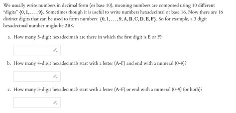 solved we usually write numbers in decimal form or base