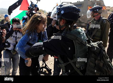 Bilin West Bank Palestinian Territory 30th Jan 2015 A Palestinian