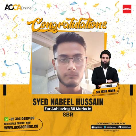 Syed Nabeel Hussain On Linkedin Respected Teacher Yasir Yamin Deserves Full Credit For These