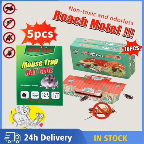 🔥10pcs Hoyhoy Cockroach Trap Killer Portable Strong Stick Insecticides
