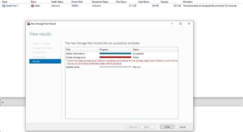 Server 2019 Add Cluster Storage Failed Microsoft Community Hub