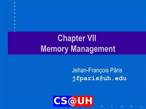 Ppt Chapter Vii Memory Management Powerpoint Presentation Free