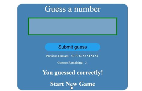 Number Guessing Game using HTML&CSS in VanillaJS | SourceCodester