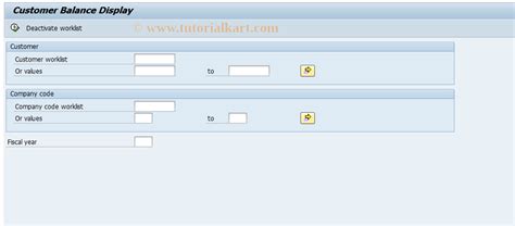 Fd10na Sap Tcode Customer Bal Display With Worklist