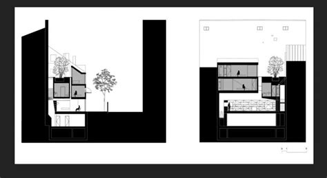Three Level House Constructive Section Cad Drawing Details Dwg File