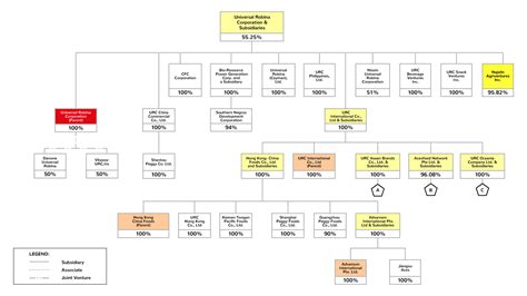 Divisions And Structure Universal Robina